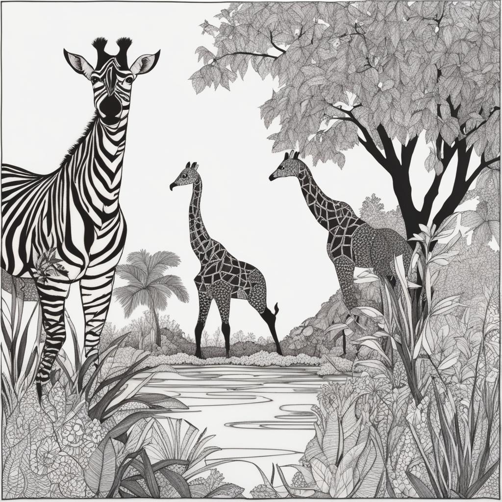 Free zentangle zoo AI Image | 10063248